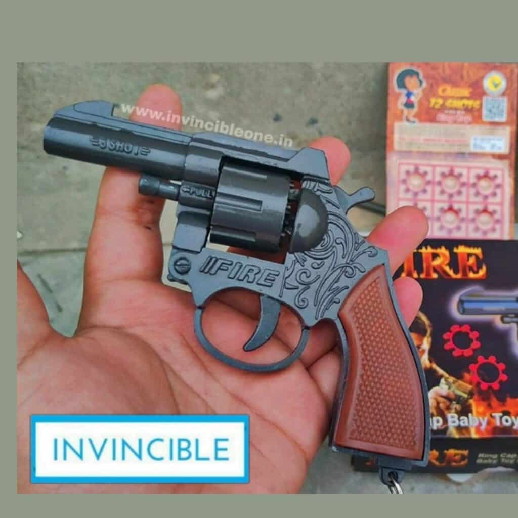 8 shot full metal diwali sound revolver mini(ring cap gun ...