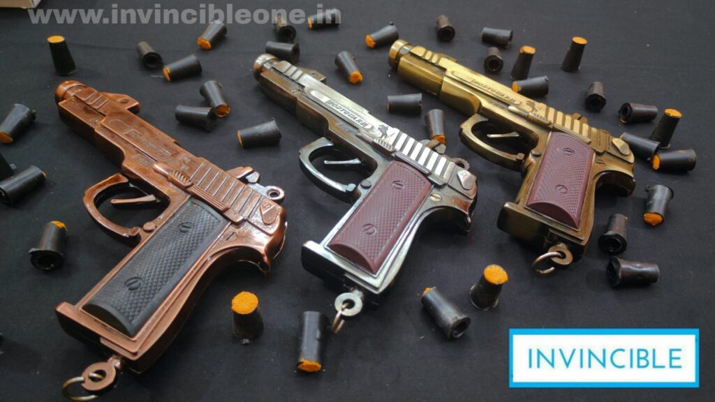 Sound cork gun full metal-Rose Gold-500g-Bodyguard cork gun